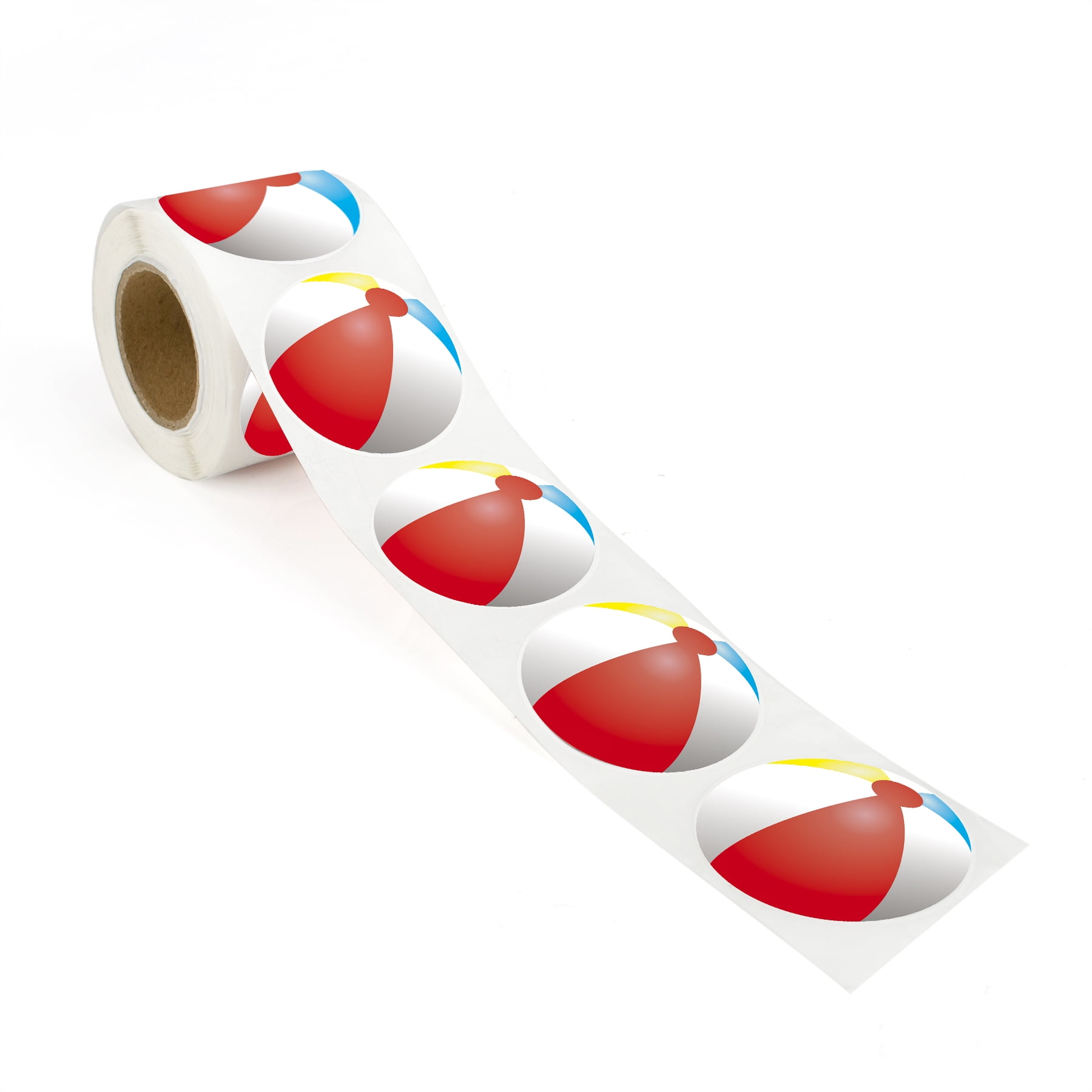 Muka 250 Pcs 2" Beach Ball Sticker, Waterproof & Standard Permanent ...