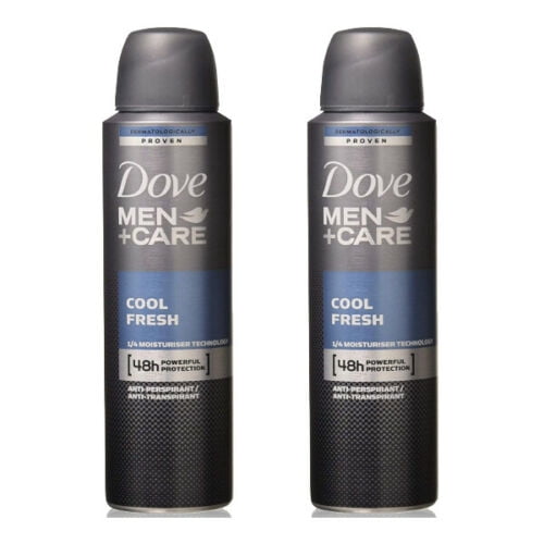 2 Pack Dove Men + Care Cool Fresh 48 HR Antiperspirant Spray for Men ...