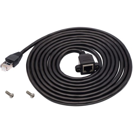 AAOTOKK RJ45 Ethernet Cable Cat 6 Female to Male Shielded Ethernet ...