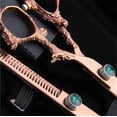 6 Inch Rose Gold Hair Cutting Shears Set Multipurpose Hair Styling ...