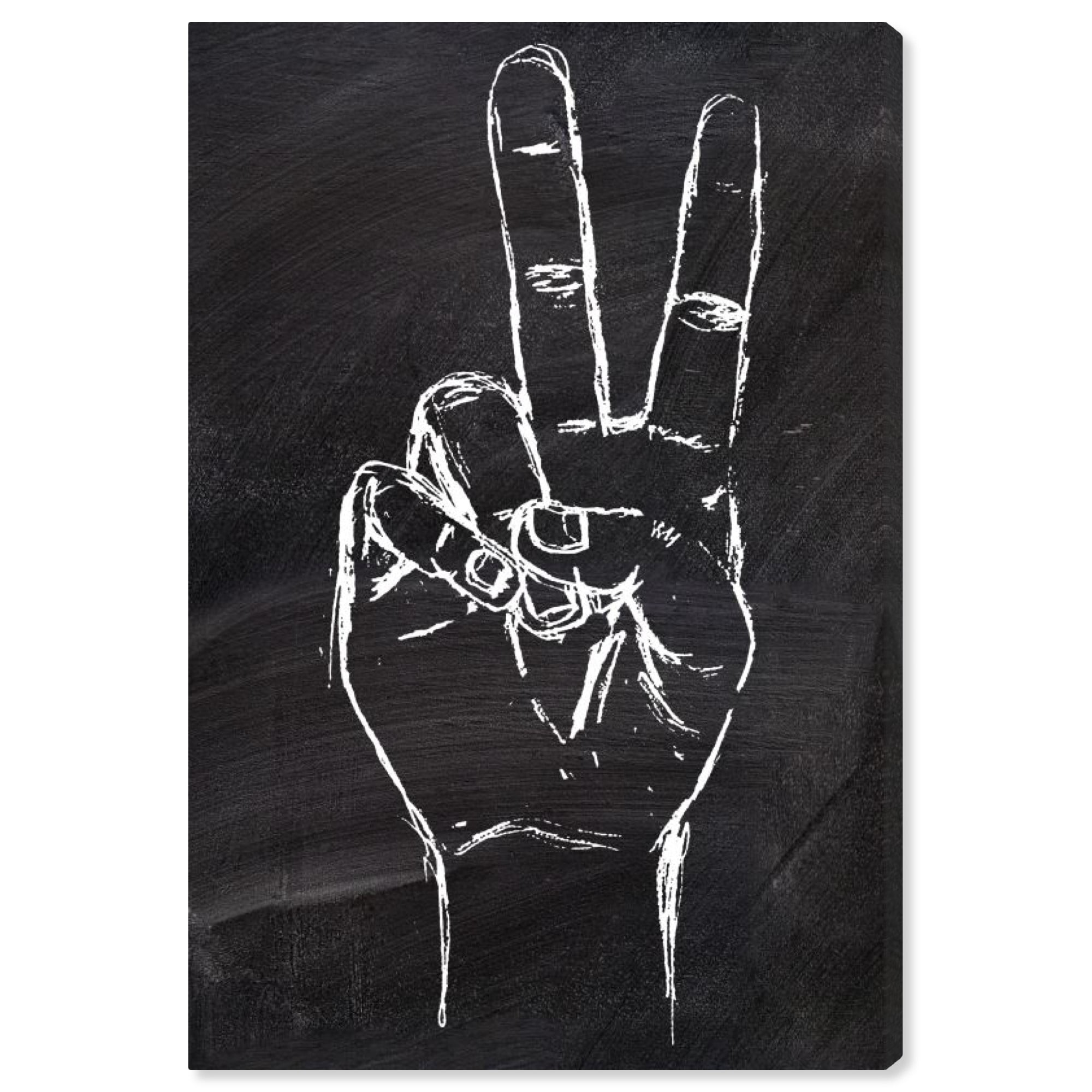Wynwood Studio 'Peace Out' Symbols and Objects Wall Art Canvas Print ...