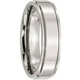 Stainless Steel Ridged Edge 6mm Polished Band, Available in Multiple ...