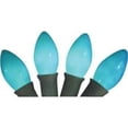 Set of 4 Opaque Blue C9 Christmas Candelabra Replacement Bulbs ...