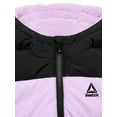 Reebok Girls Reversible Colorblock Puffer Jacket, Sizes 4-18 - Walmart.com