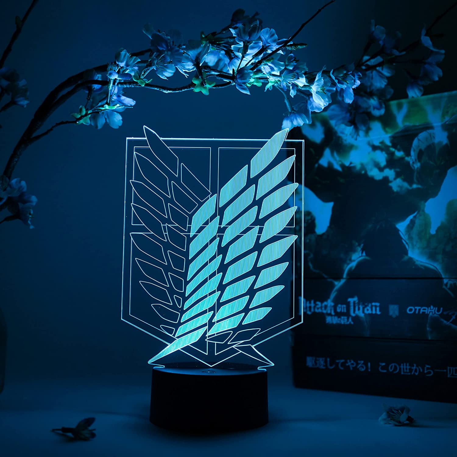 Click here for Unbranded Scout Regiment Symbol Otaku Lamp - Attac... prices