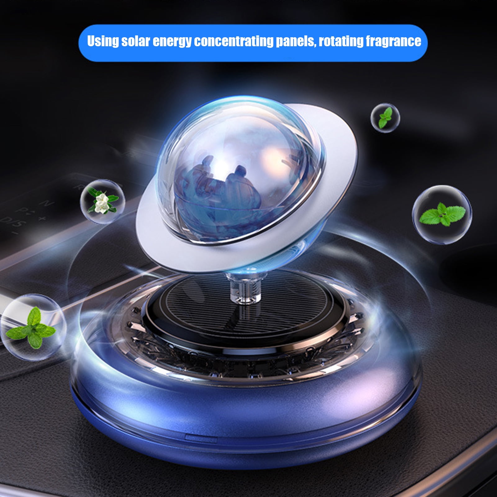 Travelwant Aromatherapy Solar Rotating Incense Diffuser, Car Air ...