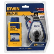 Irwin 1932883 STRAIT-LINE Speedline Reel & Blue Chalk Combo, 100' Line ...