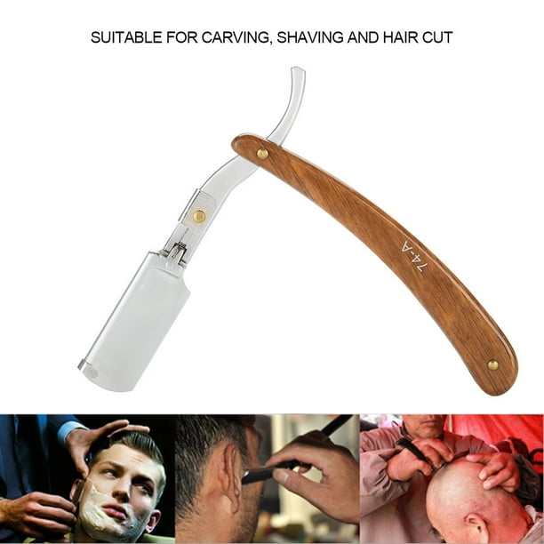 Navaja de afeitar recta, navaja clásica para afeitar la barba y el ...