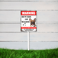 Kurmntregon Beware Of Bulldog Sign With Stake Bulldog Yard Sign Caution ...