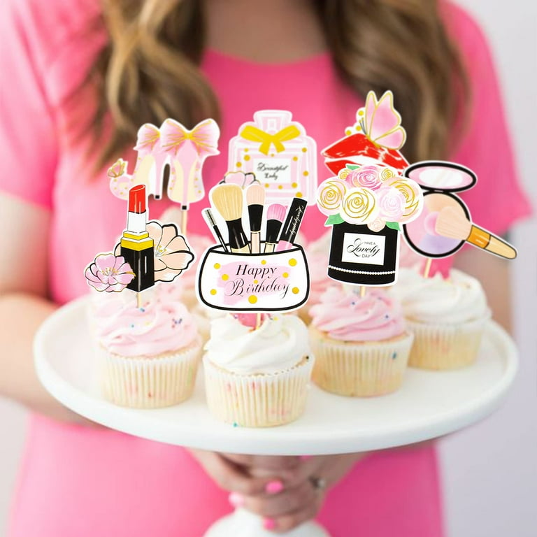 Makeup Cupcake Cake Toppers | Saubhaya Makeup