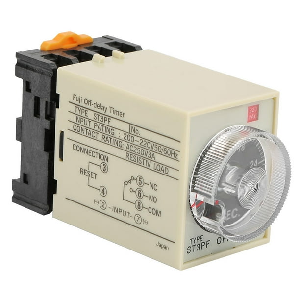 Off Delay Timer Relay,0-30s Power Off Delay Timer Relay Delay Time ...