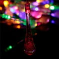 Solar String Lights Outdoor, LED Water Drop Solar Powered String Lights ...