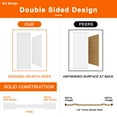 96'' x 96'' Bypass Sliding Closet Door, Solid Core & White Smooth ...