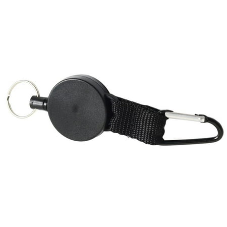 Heavy Duty Retractable Key Holder Carabiner Buckle with Steel Cable ...