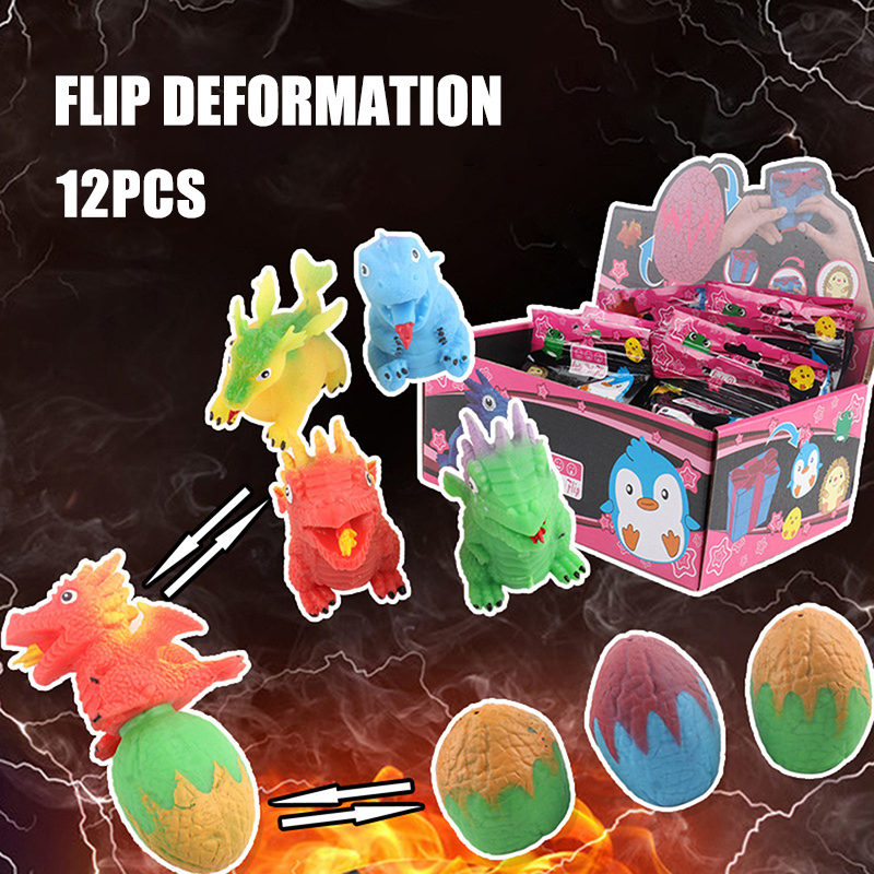 Flip Toy Dinosaur Egg Deformation Dinosaur Egg Pinch Vent Dinosaur Safe ...