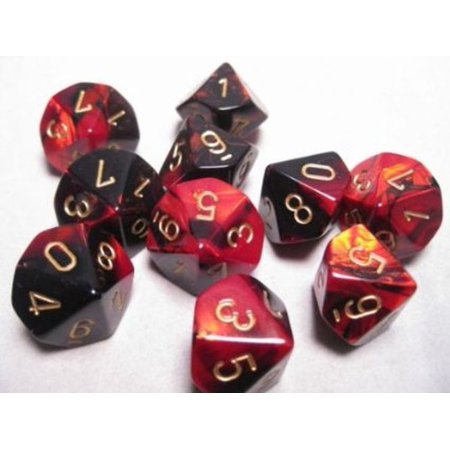 D10 - 10-Pack Gemini Black-Red/Gold | Walmart Canada