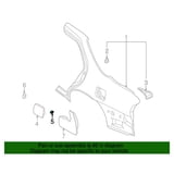 New Genuine Nissan Fuel Door Bumper Rubber OE 0165800322 - Walmart.com