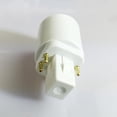 G24q 4 Pin to E27 E26 Screw Base Light Bulb Lamp Socket Adapter ...