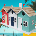 Home Bazaar Brighton Beach Huts Birdhouse - Walmart.com