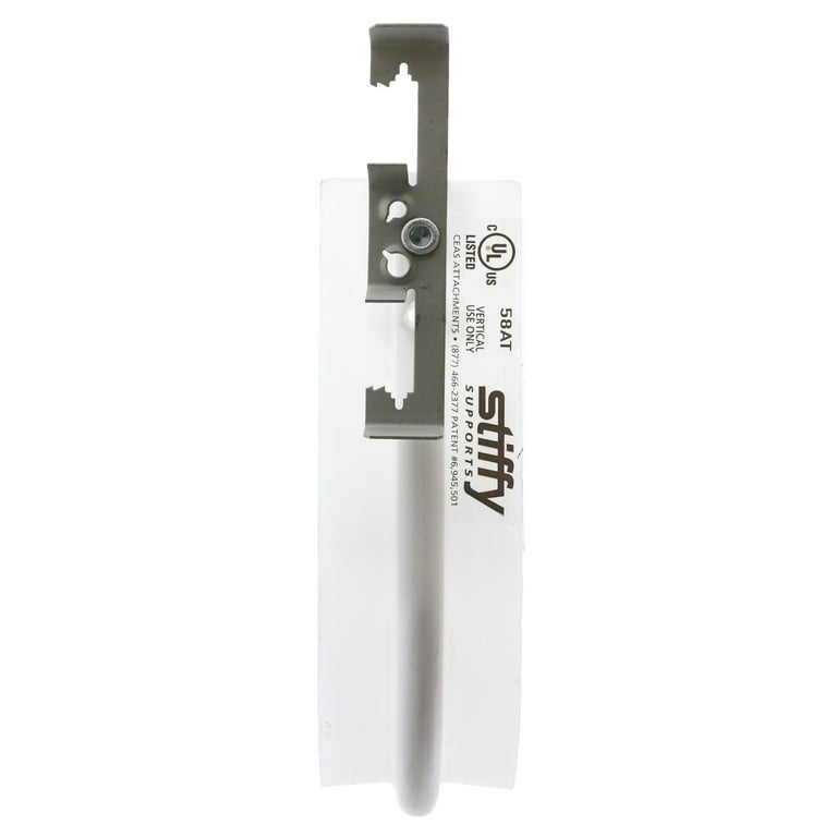 CEAS 200-03W Non-Conductive Vertical Stiffy Cable Hanger, J Hook, White,