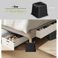 Walmart Heavy Duty Bed Furniture Risers, 3 inch Table Legs Lifters ...
