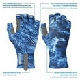 Hot Shot Men's Fingerless Fishing Sun Gloves UPF 50, Mossy Oak Elements ...