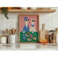 Affixzi Trendy Wall Art Quirky White Cats Print Retro Cat Artwork Funny ...