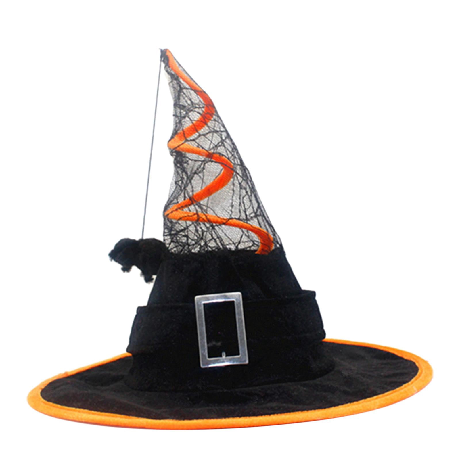 Sombrero de Halloween Cosplay mujeres hombres malla decorativa Wizards ...