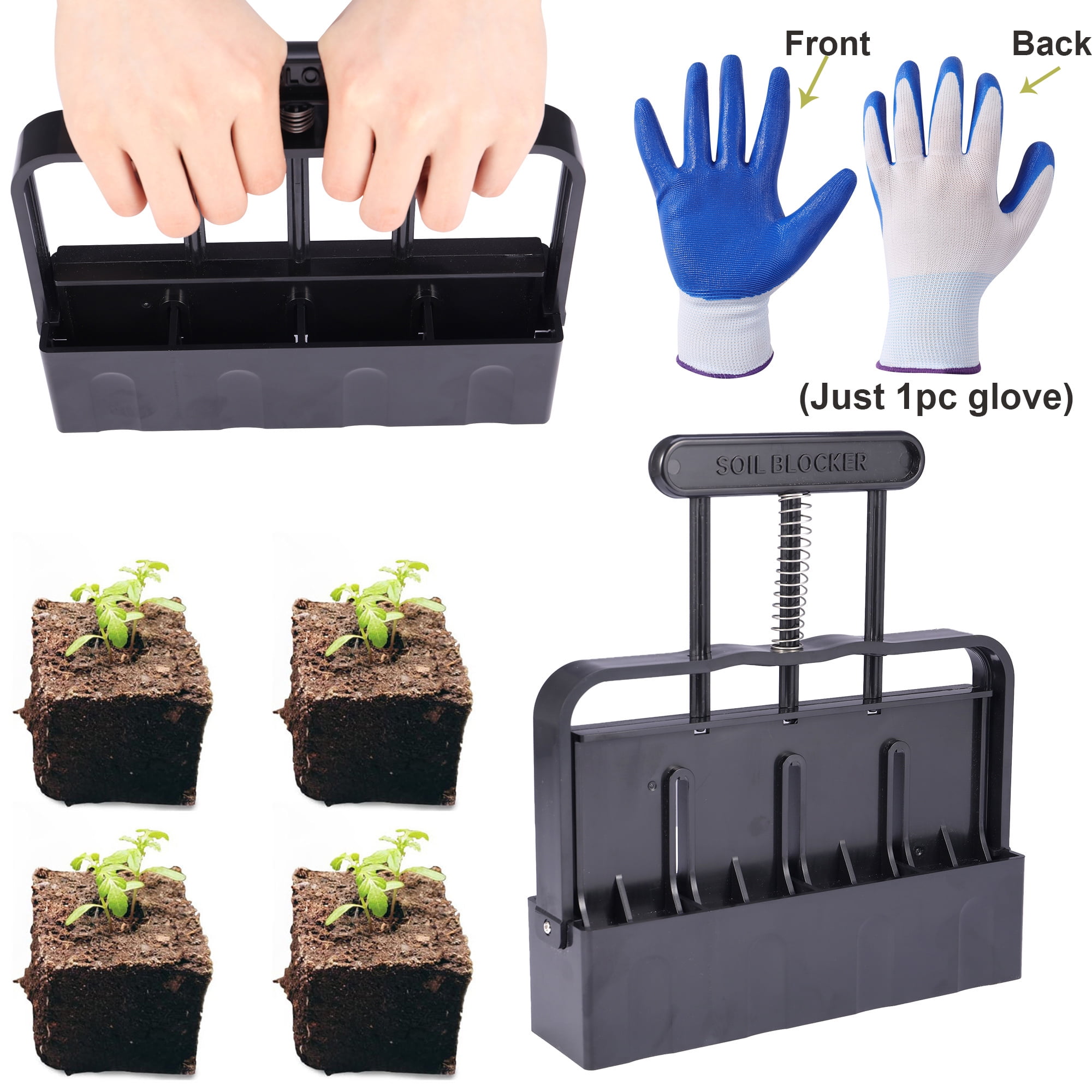 YouLoveIt Soil Blocker, Soil Block Maker with Comfort-Grip Handle, Hand ...