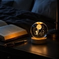 Astronaut Crystal Ball Night Light, 0.26 ft Decorative LED Table Lamp ...