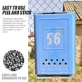 10 Sheets Mailbox Number Outside Reflective Alphabet Letter Sticker ...