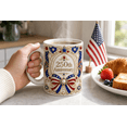 America 250th Anniversary Accent Mug, Patriotic 1776-2026 Coffee Cup ...