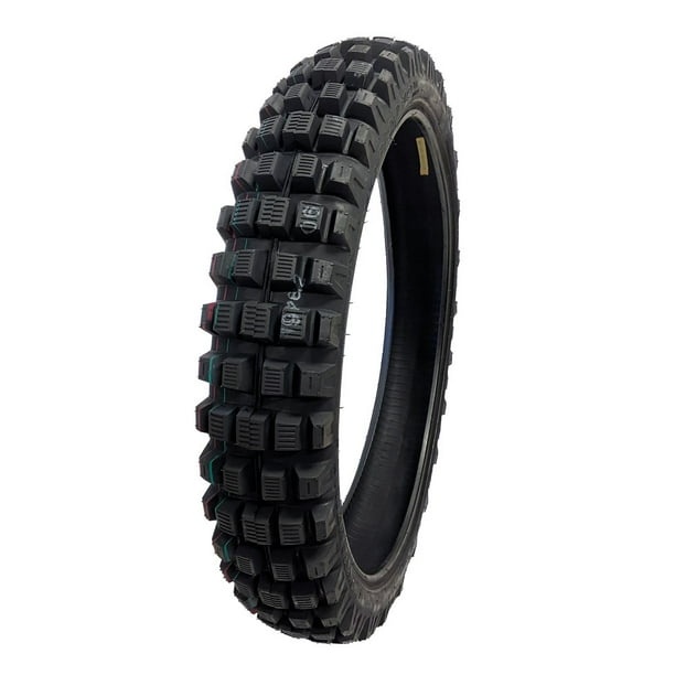Motorcycle Dirt Bike Tire 100/90-19 Front or Rear Off-Road Knobby Tread ...