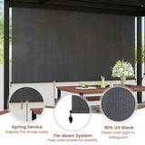 Vicllax Outdoor Patio Blinds Sun Shades Spring Roller Shade with ...