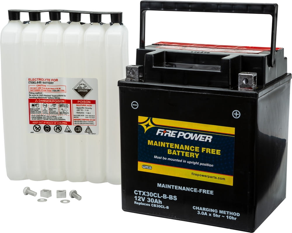 Fire Power Maintenance Free Battery CTX30CL-B-BS Compatible With Sea ...