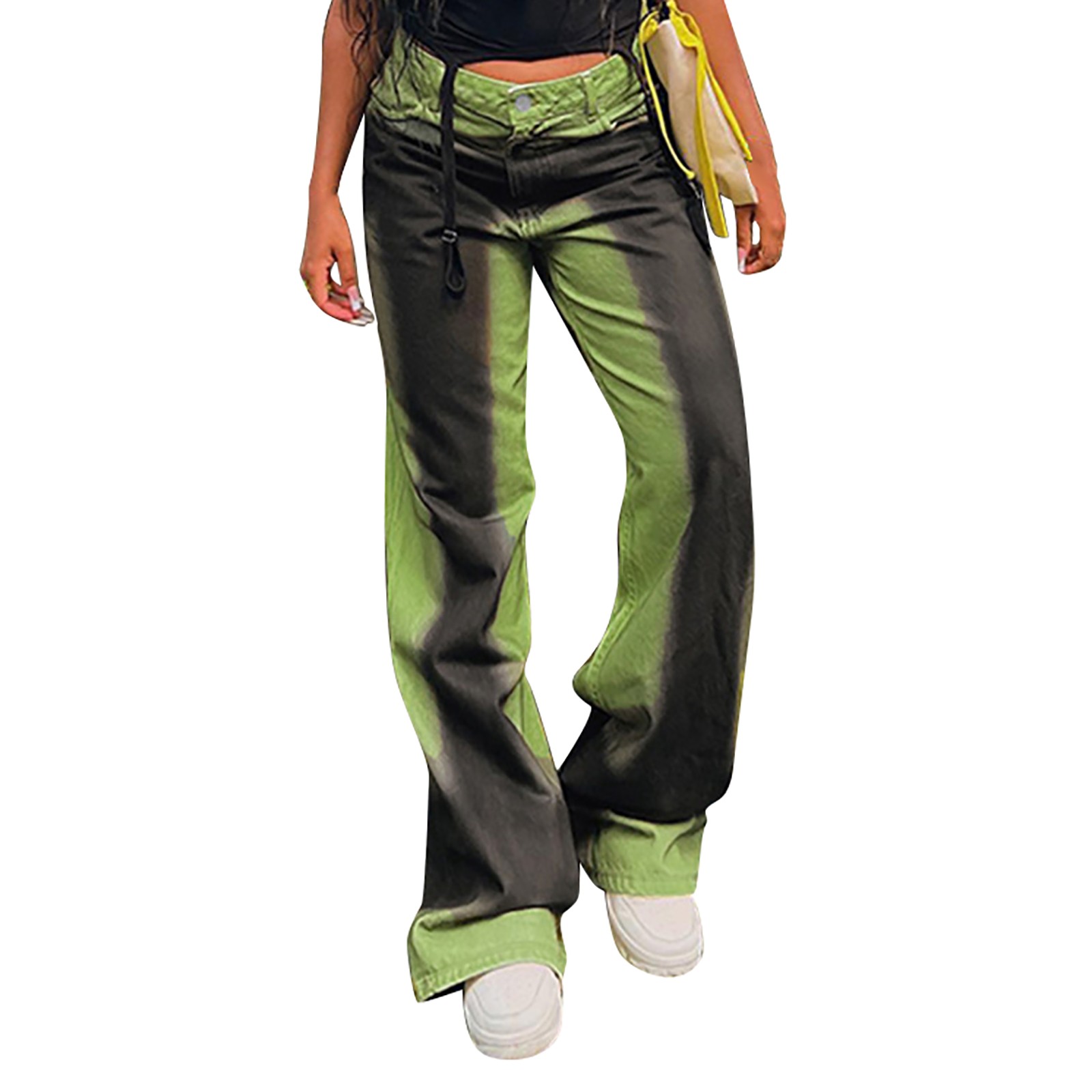 Eashery Womens Jeans High Rise Straight Jean Retro Mid Rise Stretch ...