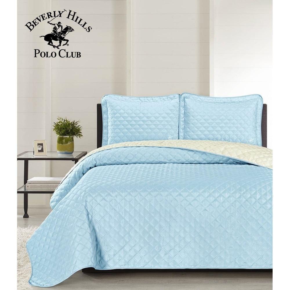 Beverly Hills Polo Club Reversible Quilt Set - Walmart.com