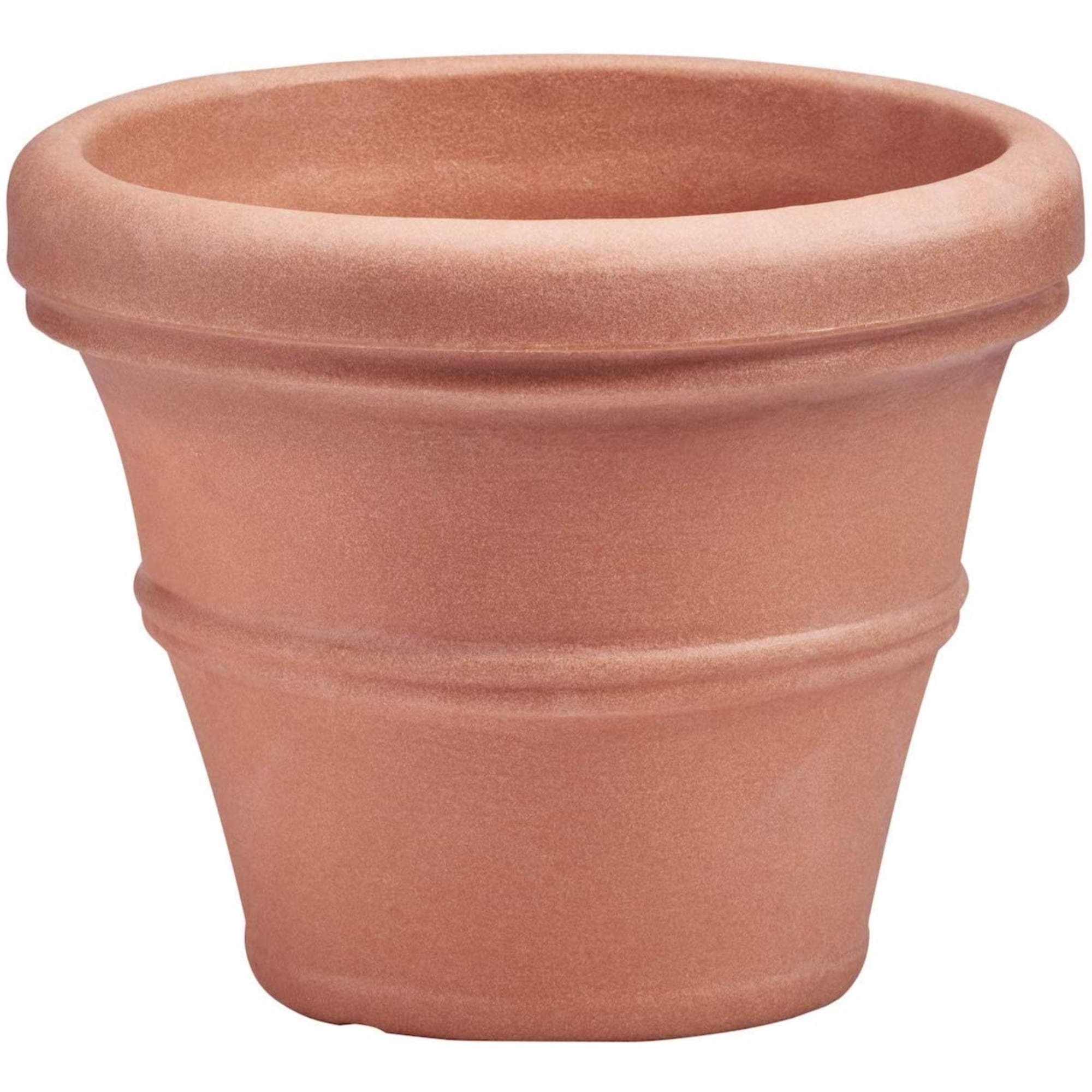 Crescent Garden Brunello Classic Rolled-Rim Planter, Weather Terracotta ...