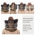 Cowboy Beekeeper Hat with Veil Bee Veil Hat with Visibility Veil ...