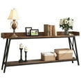 Yoneston 70.87" Console Table Behind Couch, Rustic Industrial Sofa ...