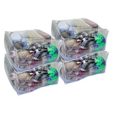 WeluvFit 90L Large Clothes Storage, 6 Pack Gray Collapse Zip Containers ...