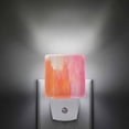Abstract Ombre Orange Pink Plug-in LED Night Lights Oil Painting Art ...