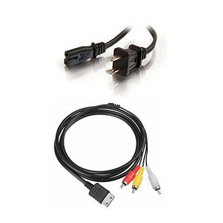 Hookup Connection Kit Composite AV Cable Power Cord For Sega Dreamcast ...