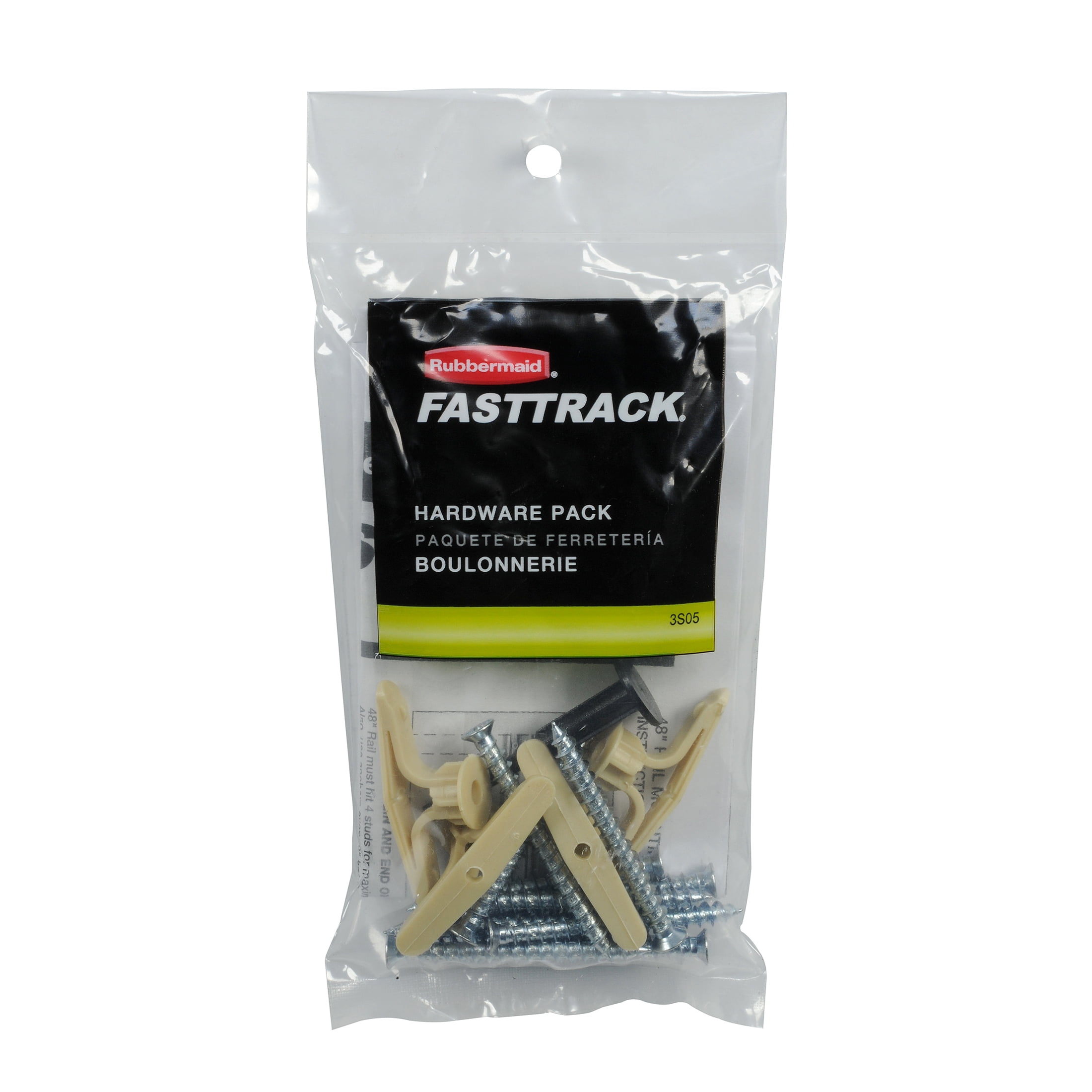 Rubbermaid FastTrack Garage Storage Rail Hardware Pack