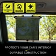 Auto Drive 1 Count Blue Retractable Roller Windshield Visor Sun Shade ...