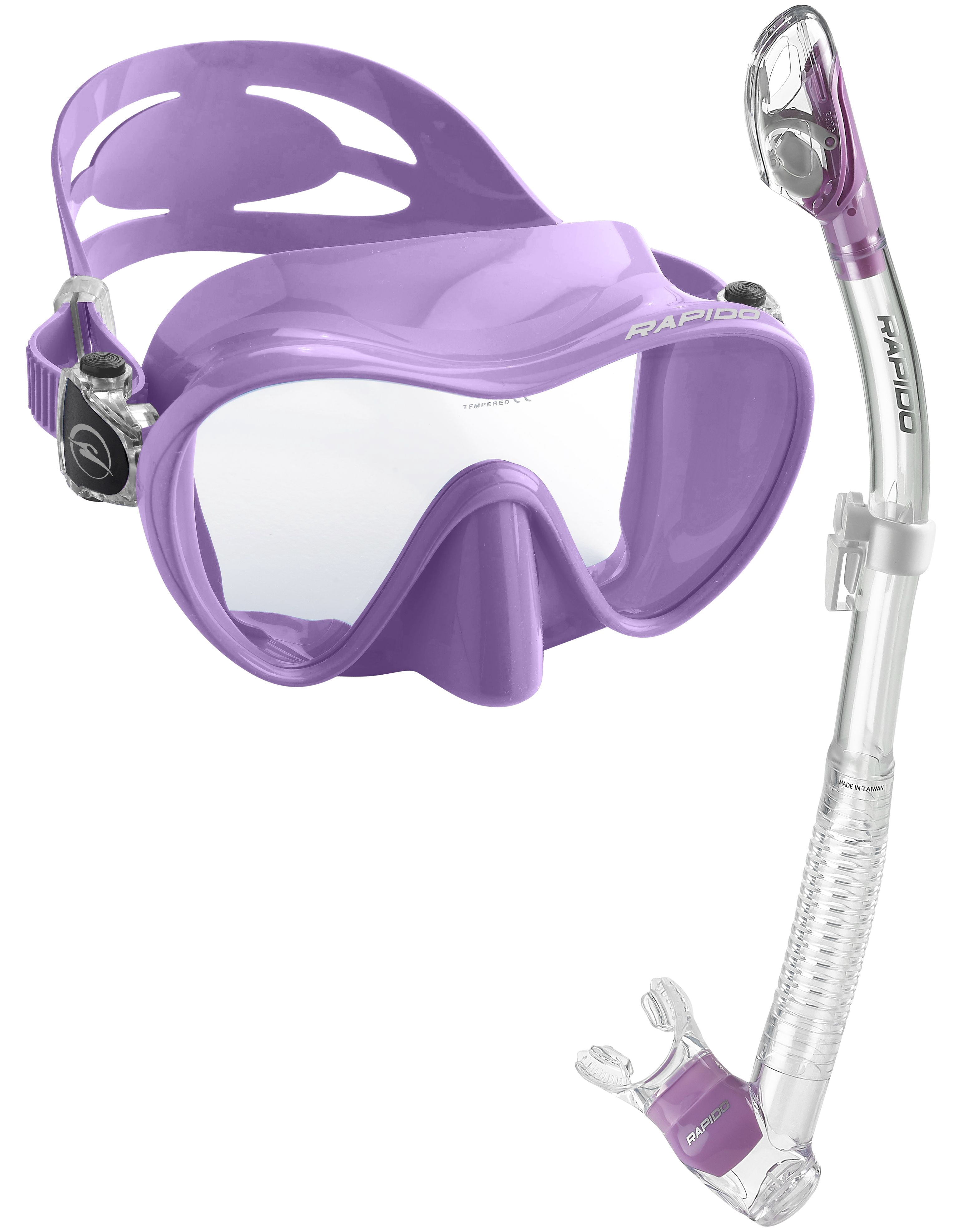 Rapido Boutique Collection Active Frameless Snorkel Mask Dry Snorkel ...