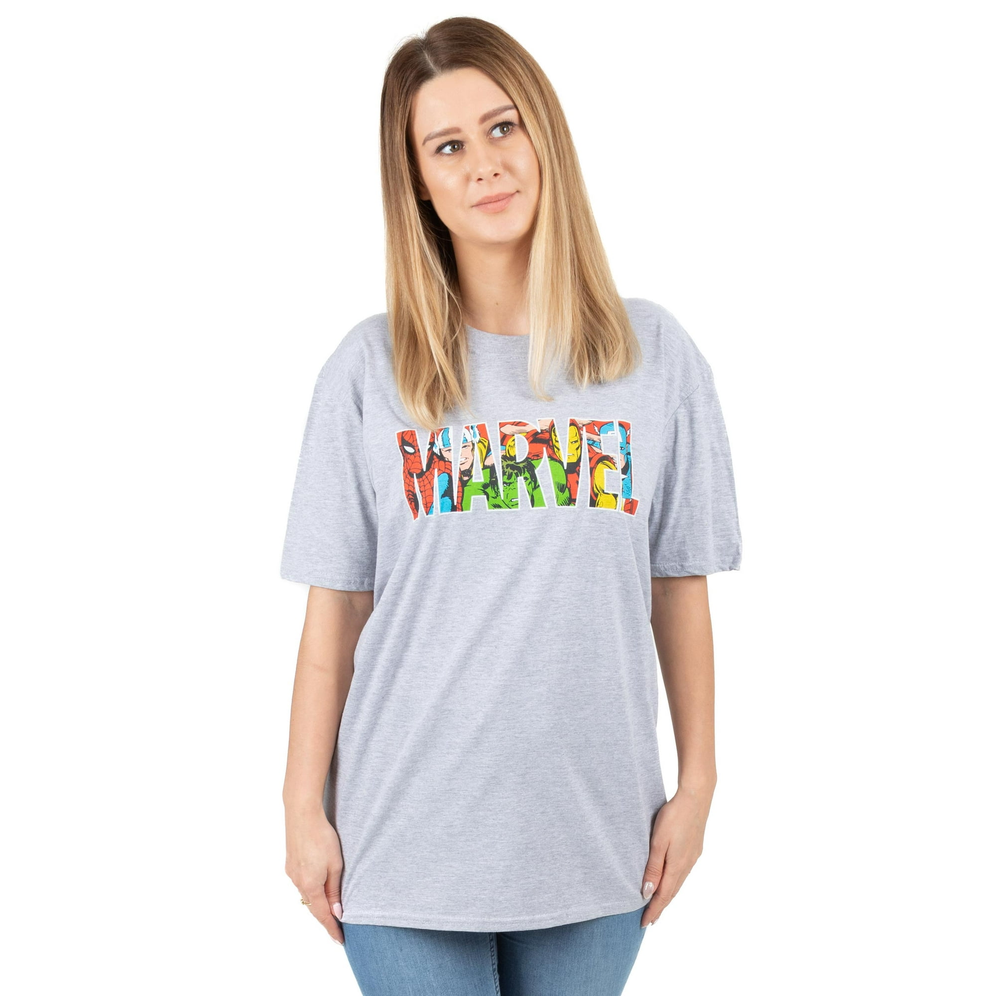 Click here for Marvel Womens Grey Short Sleeved T-Shirt (X-Large) prices
