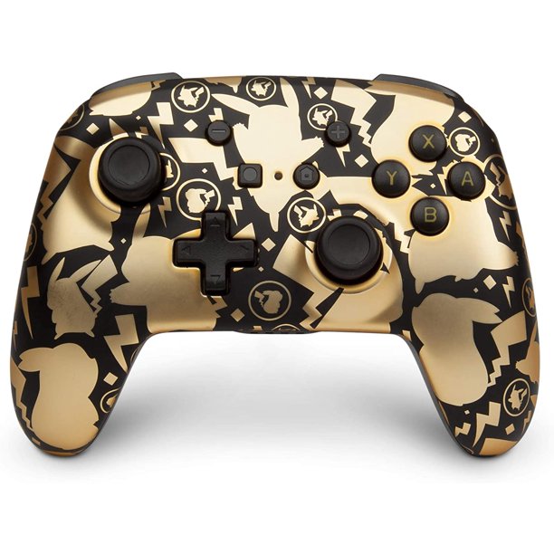 Control inalámbrico Pokémon para Nintendo Switch - Pikachu Gold Power A ...