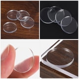 WSTEER 12pcs Clear Glass Table Bumpers Non-Adhesive Rubber Pads Glass ...