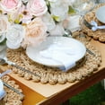 Corn husk woven circular placemat, suitable for dining tables, weddings ...
